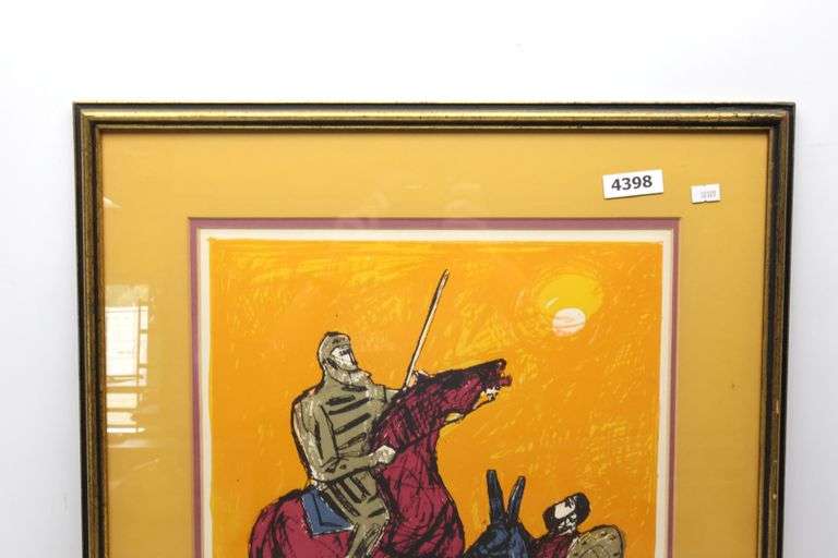 Nissan Engel Artist-Signed Don Quixote Print - Dixon's Auction at Crumpton