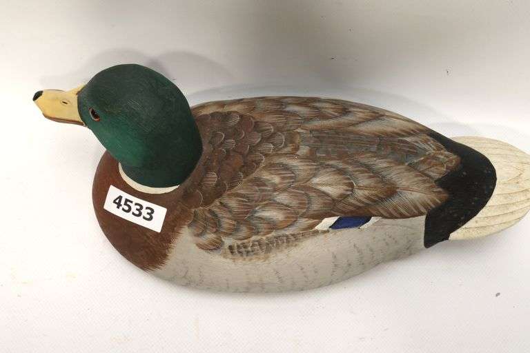 Joe Revello Mallard Duck Decoy Sculpture, Chip to Bill - Dixon's ...