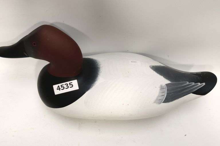 Patrick Vincenti Canvasback Duck Decoy - Dixon's Auction at Crumpton