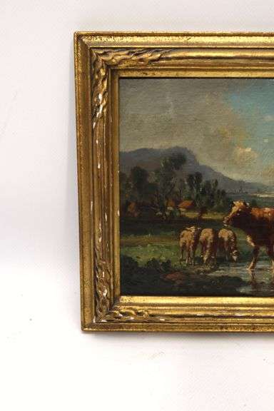 Patrick Vincent Berry Oil on Board Bucolic Landscape Painting - Dixon's ...