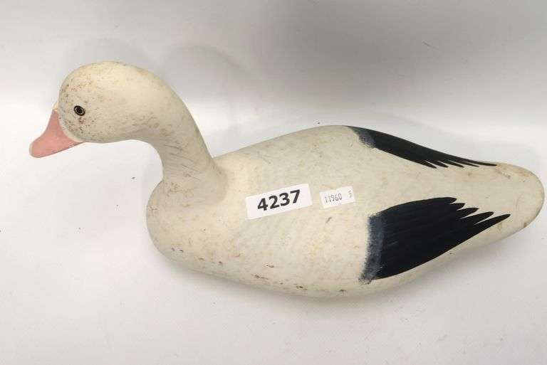 Charles Jobes Havre De Grace MD 1990 Half-Size Snow Goose Decoy - Dixon ...