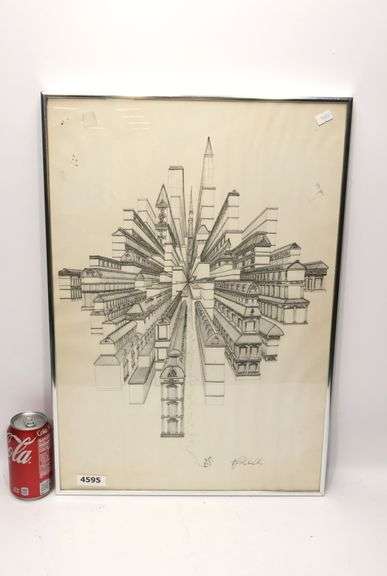 Print After Hans Georg Rauch - Dixon's Auction at Crumpton