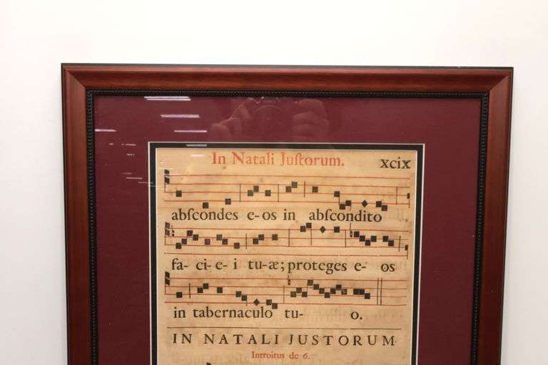 Antique Antiphonal Music Sheet - Dixon's Auction at Crumpton