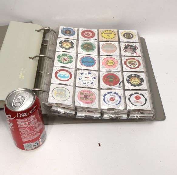 Album of 160 Assorted Poker Chips - Dixon's Auction at Crumpton