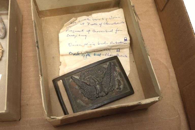 Group of Dug Civil War Relics with Provenance - Dixon's Auction at Crumpton