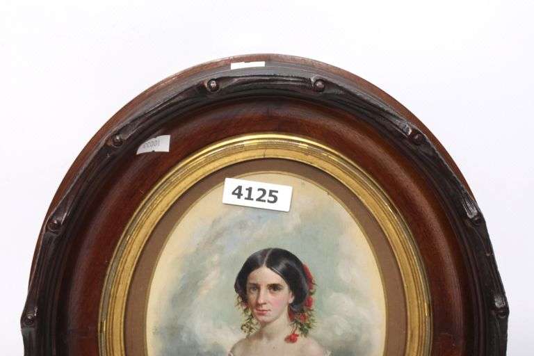Thomas Waterman Wood Watercolor Portrait of a Young Woman - Dixon's ...