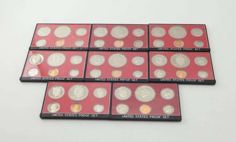 (8) U.S. Proof Sets - Dixon's Auction at Crumpton