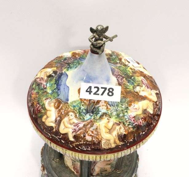 Capodimonte Pottery Music Box - Dixon's Auction at Crumpton
