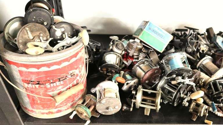Collection of Vintage Fishing Reels, Live Well Etc. - Dixon's Auction ...
