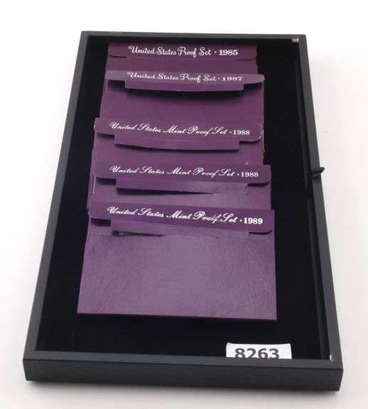 (5) U.S. Mint Proof Sets - Dixon's Auction at Crumpton