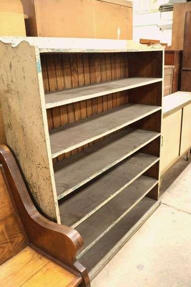 Antique Painted Bucket Bench or Shelf - Dixon's Auction at Crumpton