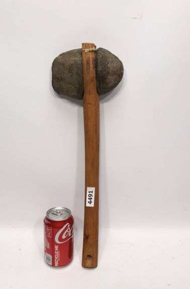 Native American Full Grooved Stone Axe - Dixon's Auction at Crumpton