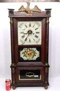 Forestville Manufacturing Co. Triple Decker Shelf Clock, Chips and Wear ...