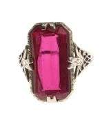 18k Gold Antique Filigree Lab Ruby Ring 4.7g - Dixon's Auction at Crumpton