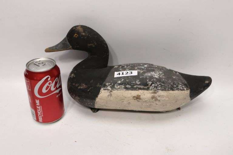 Bob Mcgaw Bluebill Duck Decoy From Dr. Brindel Rig - Dixon's Auction at ...