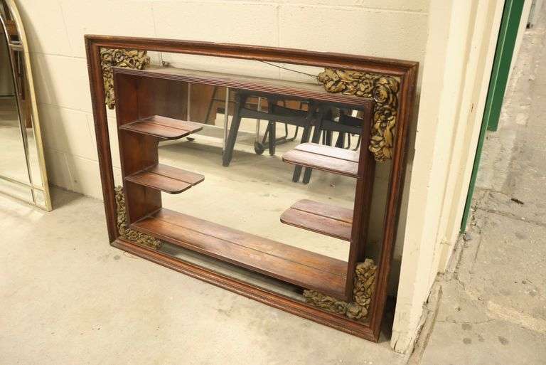 Vintage Mirrored Whatnot Shelf - Dixon's Auction at Crumpton