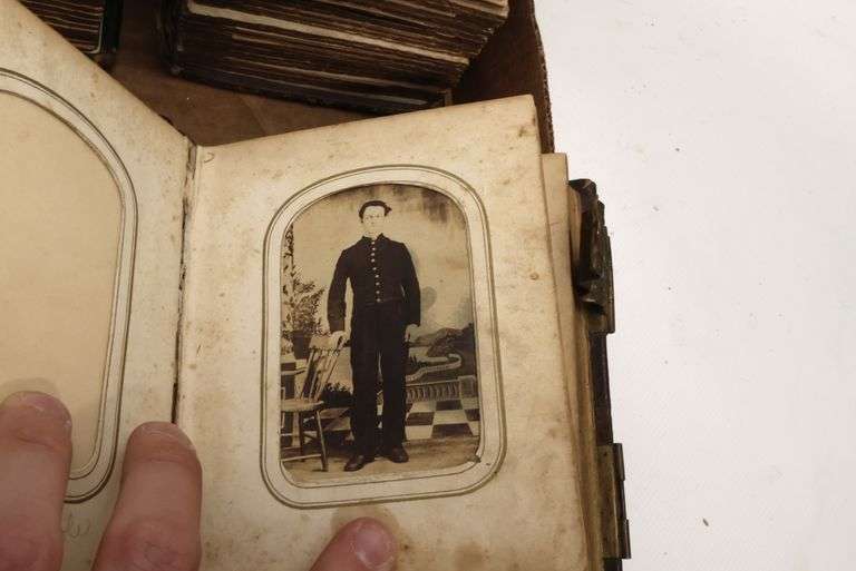 Generous Lot of Four Antique Photo Albums Consisting of Cdv's and ...