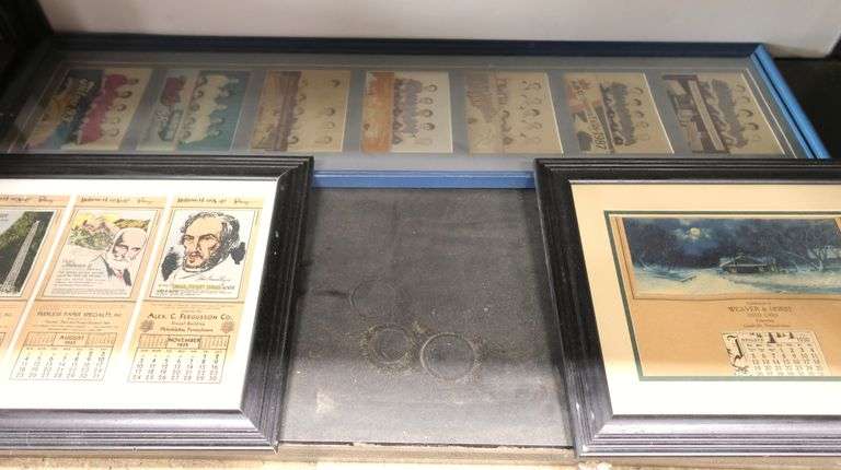 Lot of Antique Framed Calendars & Old Photos - Dixon's Auction at Crumpton
