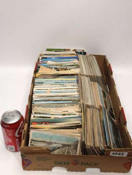 Box Full of Vintage Postcards - Dixon's Auction at Crumpton