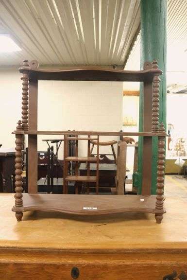 Vintage Spool Turned Whatnot Shelf - Dixon's Auction at Crumpton