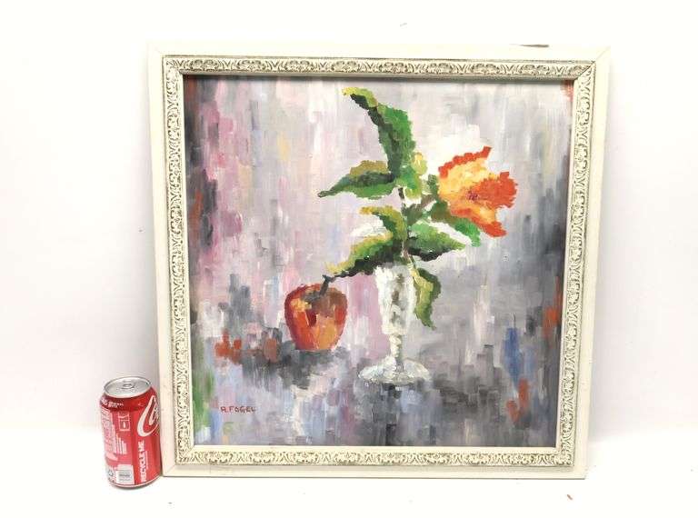 Annette Fogel Still Life Painting - Dixon's Auction at Crumpton