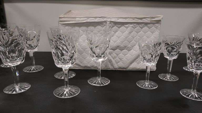 Lot of Waterford Crystal Stemware Goblets - Dixon's Auction at Crumpton
