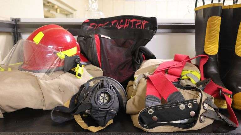 Lot of Fireman Firefighter Gear, Helmet, Boots Etc. - Dixon's Auction ...
