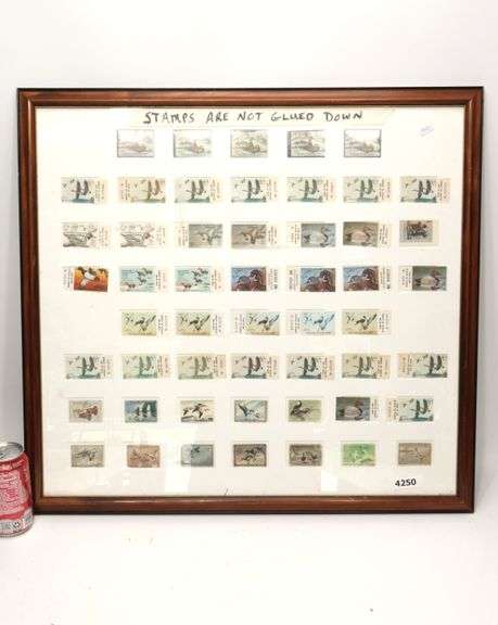 Framed Duck Stamp Collection - Dixon's Auction at Crumpton