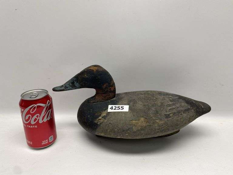 Early Double Branded Cecil County Maryland Duck Decoy - Dixon's Auction ...