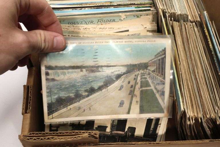 Box Full of Vintage Postcards - Dixon's Auction at Crumpton