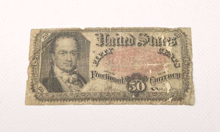 U.S. Fifth Issue 50 Cent Fractional Currency Note - Dixon's Auction at ...