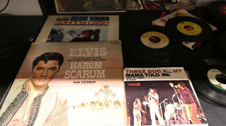 Lot of Vintage Record Albums & 45's, Elvis Etc. - Dixon's Auction at ...