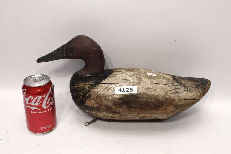 William Holly Canvasback Duck Decoy - Dixon's Auction at Crumpton
