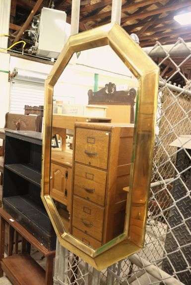 MCM Brass Mirror - Dixon's Auction at Crumpton