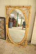 MCM Bamboo Rattan Mirror - Dixon's Auction at Crumpton