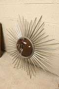 MCM Style Metal Starburst Mirror - Dixon's Auction at Crumpton