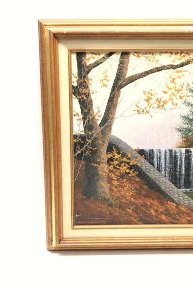 Edward Warnagiris Autumnal Landscape Painting - Dixon's Auction at Crumpton