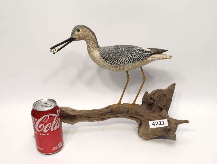 John & Patty Waterfield 1999 Lifesize Yellowleg Sandpiper Shorebird ...