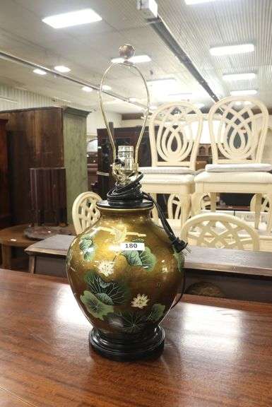 Modern Chinoiserie Lamp - Dixon's Auction at Crumpton