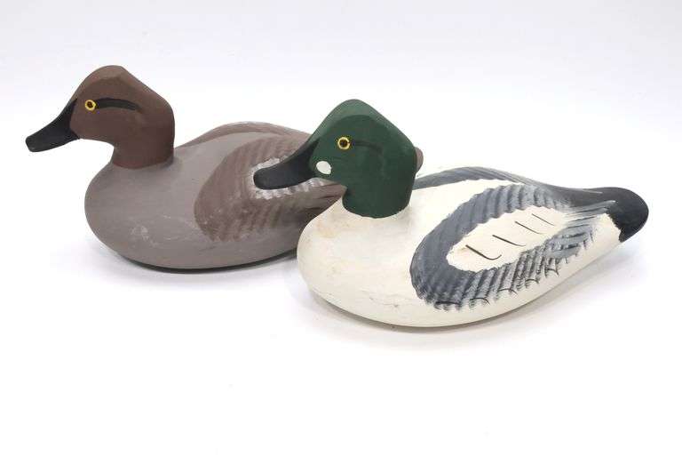 Pair Capt. Harry Jobes Havre De Grace MD Goldeneye Duck Decoys - Dixon ...