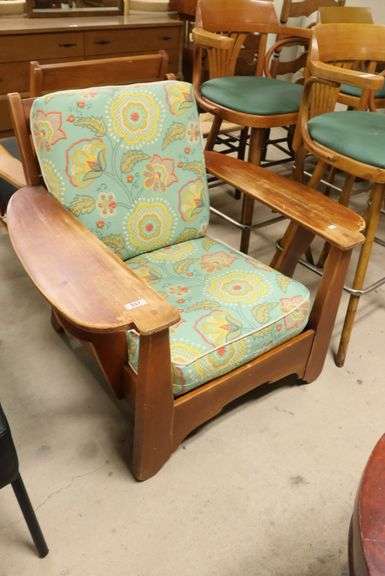 Cushman MCM Maple Armchair, Finish Wear - Dixon's Auction at Crumpton