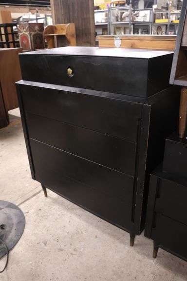 Upcycled Basic-Witz MCM Five Drawer Chest - Dixon's Auction at Crumpton