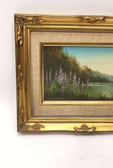 Edward Warnagiris Oil on Masonite Landscape Painting - Dixon's Auction ...