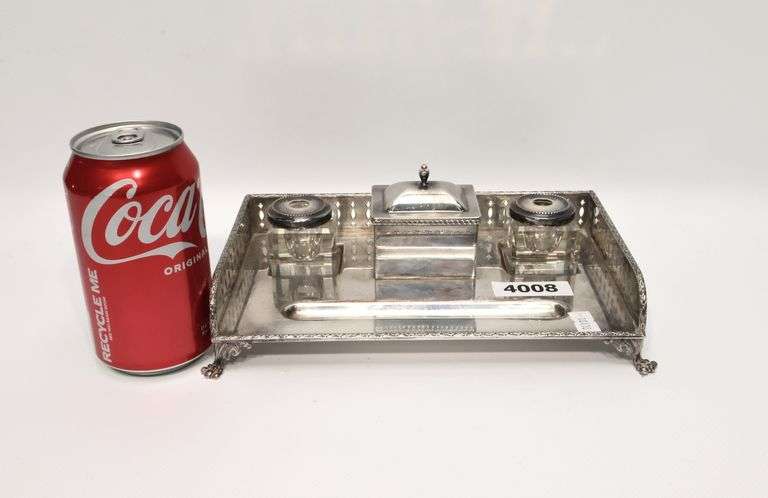 Exeter Silverplate Standish - Dixon's Auction at Crumpton