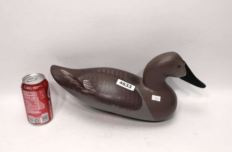 Jim Pierce Havre De Grace MD Canvasback Duck Decoy - Dixon's Auction at ...