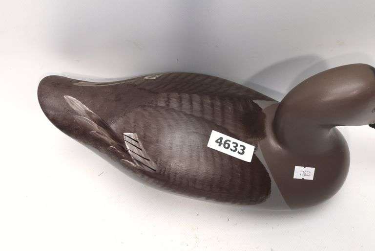 Jim Pierce Havre De Grace MD Canvasback Duck Decoy - Dixon's Auction at ...