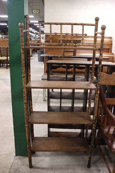 Victorian Scorched Bamboo Shelf - Dixon's Auction at Crumpton
