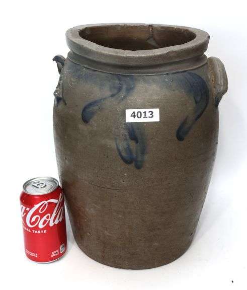 Peter Herrmann Baltimore Maryland Blue-Decorated Stoneware Three Gallon ...
