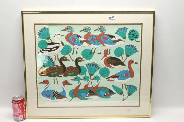 Margot Johnson Artist-Signed Ducks Print - Dixon's Auction at Crumpton
