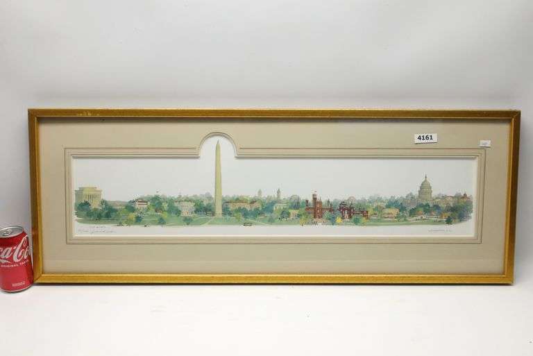Leonard Weber Washington Monument Print - Dixon's Auction at Crumpton